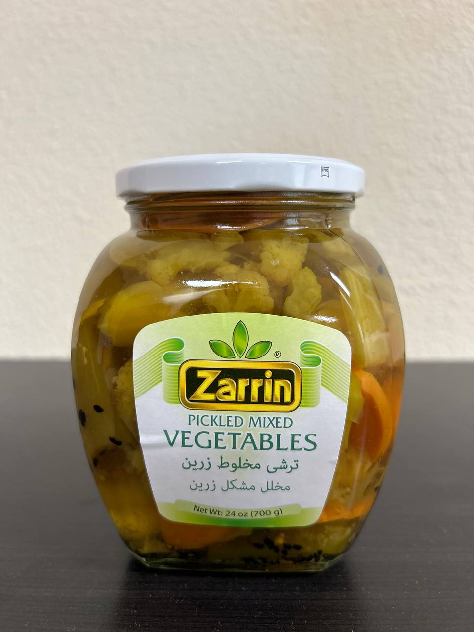 Zarrin Pickled Mixed Vegetables, 24 oz - Mediterranean Bazaar