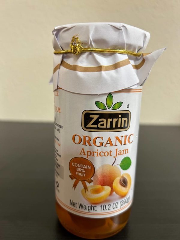Zarrin Organic Apricot Jam, 10.2 oz - Mediterranean Bazaar